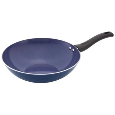 Judge Ceraglide Wok Non-Stick Frying Pan 28cm - Blue