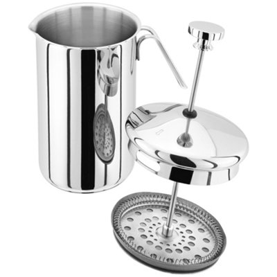 Judge Coffee 8 Cup Cafetiere 1Litre - Silver