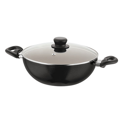 Judge Radiant Black Non-Stick 26cm Stir Fry / Wok | DIY at B&Q