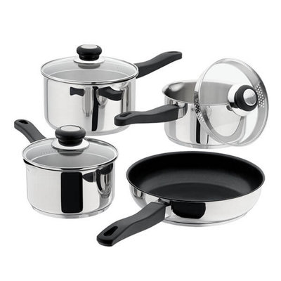 Judge Vista 4 Piece Draining Cookware Set with Frying Pan