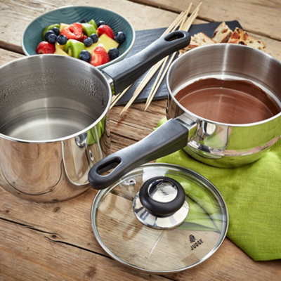 Judge Vista Bain Marie Porringer Set 16cm / 1.5L - Silver