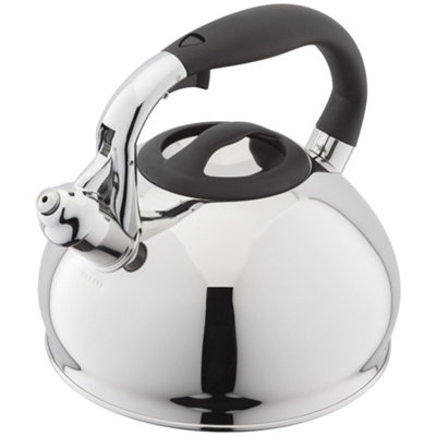 Judge Whistling Kettle 3L with Heat Resistant Handle - Silver
