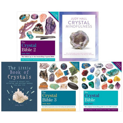 Judy Hall 5 Books Collection Set (Crystal Bible 1-3, Crystal ...