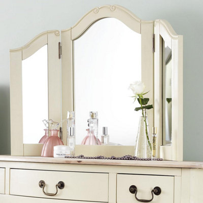 Juliette 3-Way Dressing Table Mirror - Champagne