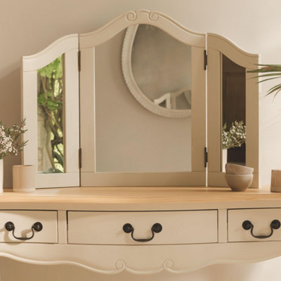 Juliette 3-Way Dressing Table Mirror - Champagne
