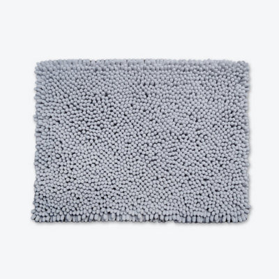 Jumbo Bobble Bath Mat - Non Slip, Luxury Deep Pile Bath Rug - Dove Grey
