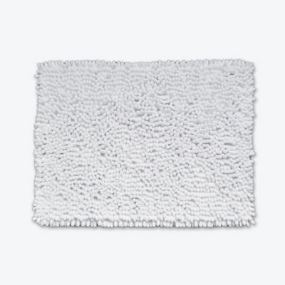 Jumbo Bobble Bath Mat - Non Slip, Luxury Deep Pile Bath Rug - White