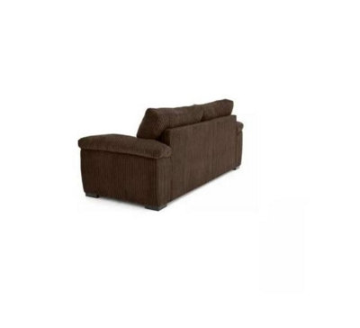 JUMBO SIZE PLUSH VELEVT FOOTSTOOL BLACK