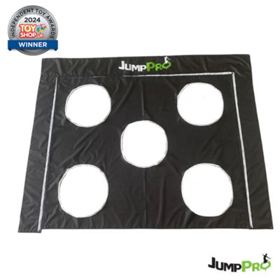 JumpPRO Trampoline Goal (Large) - The Only Trampoline Football Goal in ...