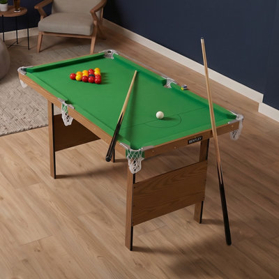 Junior 4ft Pool Table With Pool Balls And 2 Cues