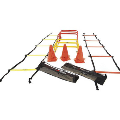 Junior Football Athletics Speed & Agility Kit - Ladder Hurdle Markers ...