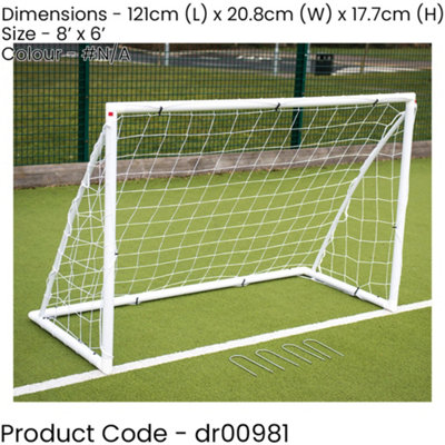 Junior / Kids Garden Football Nets Goal & Anchors Set - 8 x 6 Feet ...