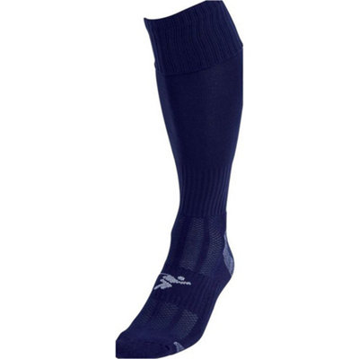 JUNIOR SIZE 8-11 Pro Football Socks - PLAIN NAVY - Ventilated Toe ...