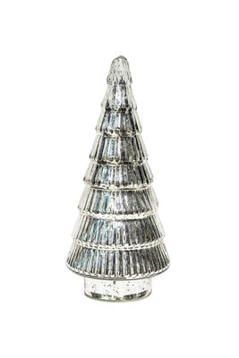 Juniper Silver Glass Tree H31cm D14cm