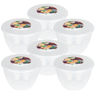 JUST PUDDING BASINS CLEAR 1 PINT STEAMING PUDDING BASIN WITH LID - 1PT ...