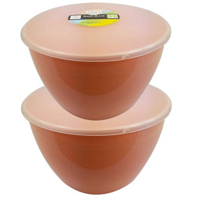 Just Pudding Basins Extra Large Size 4 Pint Steam Pudding Bowls with ...