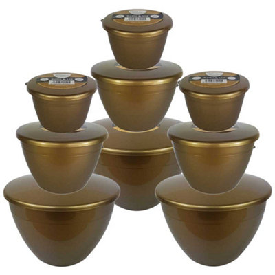 Just Pudding Basins Gold Nuggets Collection Steam Pudding Basins with ...
