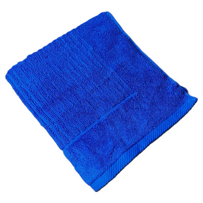 Just So Home Turkish Cotton Bath Mats Pack of 2 (Royal Blue )