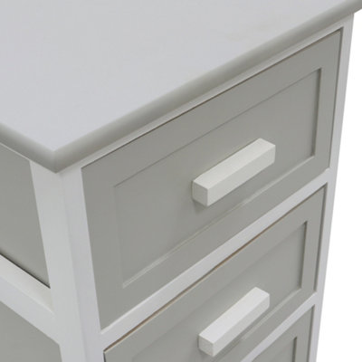 JVL Abingdon 3 Drawer Willow Storage Unit