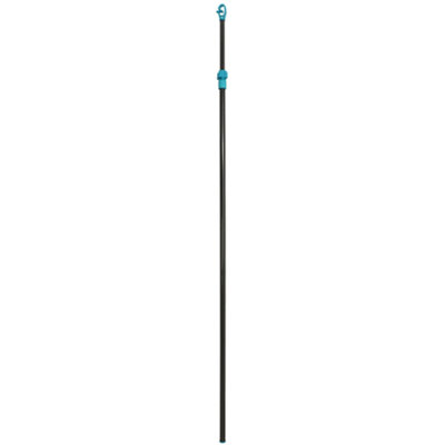JVL Adjustable telescopic Lightweight Clothes Line Prop, Grey/Teal