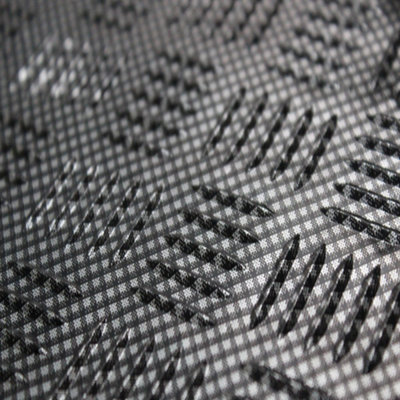 JVL Carbon metallic checker plate look sports car mat set