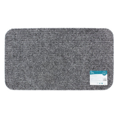 JVL Delta Scraper Doormat, 40x70cm, Grey | DIY at B&Q