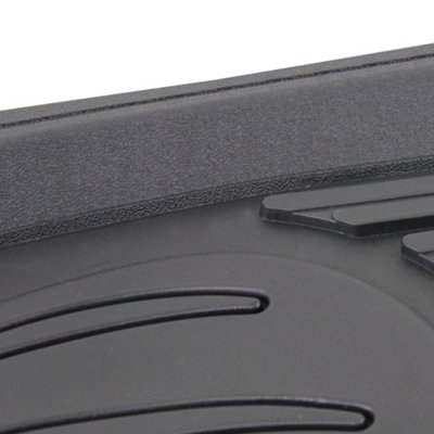 JVL Heavy Duty Lipped Universal Rubber Car Mat Mud Snow Floor Tray Ultimat