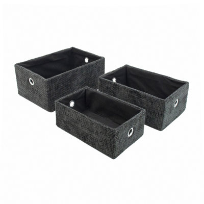 JVL Metro Rectangular Storage Baskets