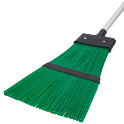 JVL Outdoor Garden Hard Bristled Broom Brush Rake with Extendable ...