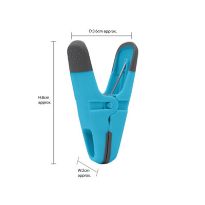 JVL Prism Soft Touch Clip Pegs, Pack of 24