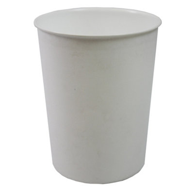 JVL Quality Vibrance Lightweight Plastic Waste Paper Bin, White | DIY ...