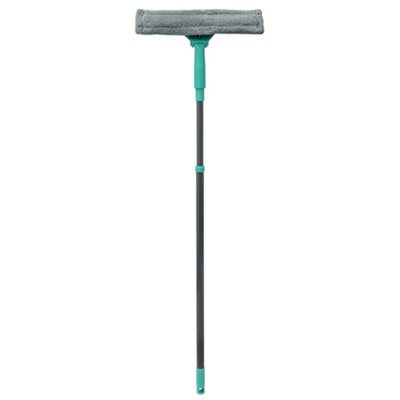 JVL Super-Absorbent Window Cleaner with Extendable pole, Grey/Turquoise