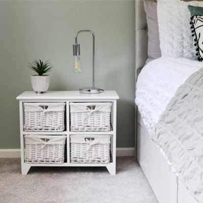 JVL Wimborne 2 + 2 Drawer Willow Storage Unit