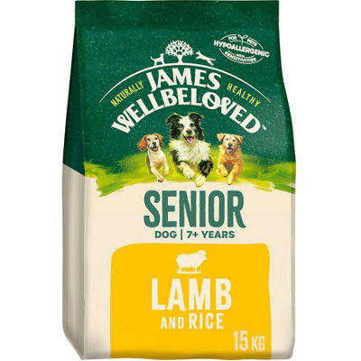 Jwb Adult Dog Senior Lamb & Rice Kibble Dog Food 15kg | DIY at B&Q