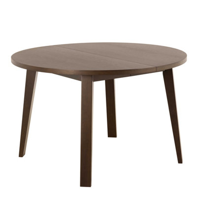 Jyvaskyla 120cm Dark Oak Round Extendable Dining Table