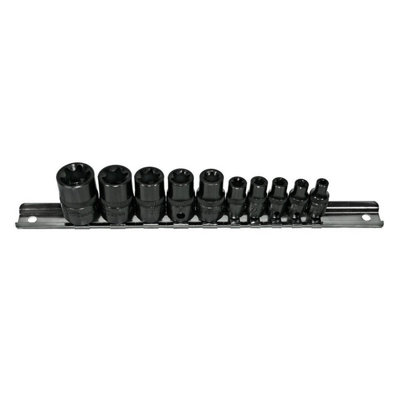 K Tool External Torx Socket Set 1/4 & 3/8Dr E4- E18 Heavy Duty 10Pc ...