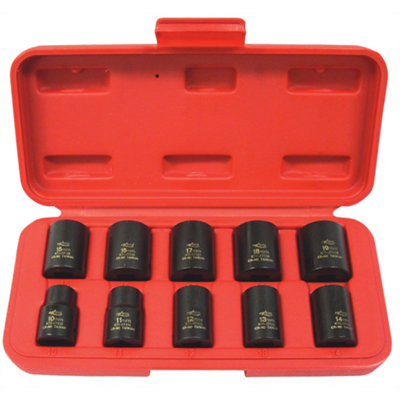 K Tool Impact Metric Socket Set 3/8Dr 10Pc Heavy Duty Hand Tool
