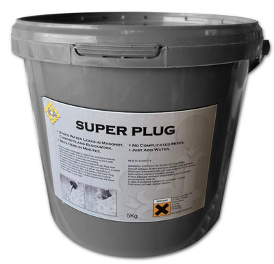 KA Super Plug Stops Water Leaks in Masonry & Block work Instant Cement ...