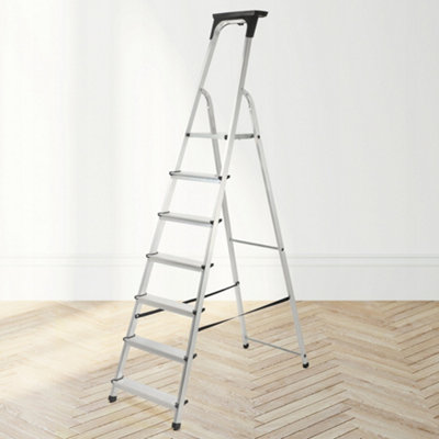 KADAX Aluminium ladder, step ladder up to 125 kg, step ladder, folding ...