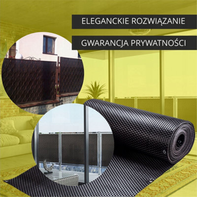 KADAX Balcony Privacy Screen, Weatherproof Protective Screen Made of ...