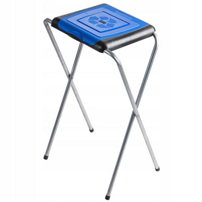 KADAX Bin Bag Stand, Metal Garbage Bag Holder with Plastic Lid, Tall ...