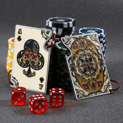 KADAX Bottle Opener, Steel Bottle Cap Opener with Playing Card Design ...