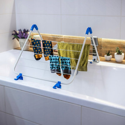 KADAX Clothes Airer 3in1, Powder-Coated Steel Drying Rack with Wheels ...