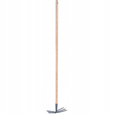 KADAX Garden Hoe, Double-Sided Metal Hoe with Long Wooden Handle for ...