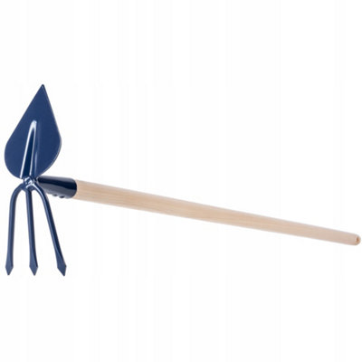 KADAX Garden Hoe, Double-Sided Metal Hoe with Long Wooden Handle for ...