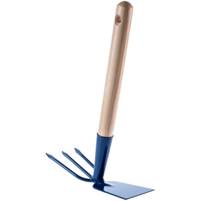 KADAX Garden Hoe, Double-Sided Metal Hoe with Short Wooden Handle for ...