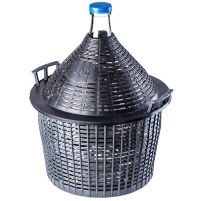 KADAX Glass Demijohn 10 L, Transparent Carboy with Slim Neck and ...