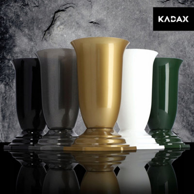 KADAX Grave Vase, Plastic Memorial Vase, Weatherproof Grave Flower ...