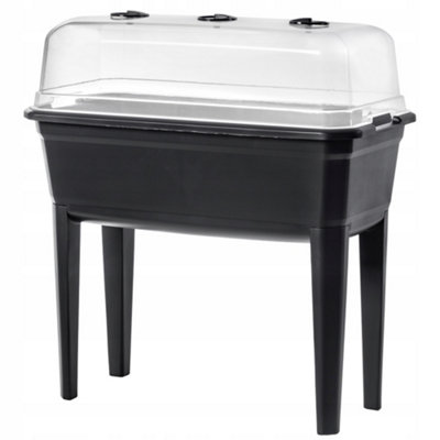 KADAX Greenhouse on Legs, 42 L, Plastic, Propagation Pot with Cover ...