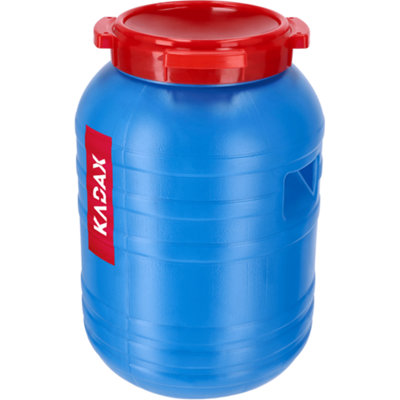 KADAX High Density Polyethylene (HDPE) Plastic Barrel, 30L, Blue with ...